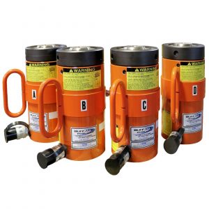 Power Team RA556L Lightweight, Lock-Nut, Hydraulic Jacking Cylinders ...